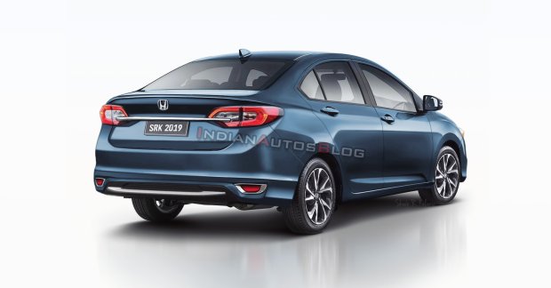 Next-gen 2020 Honda City rear-quarter - IAB Rendering