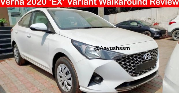 Base & top-end 2020 Hyundai Verna (facelift) detailed in videos