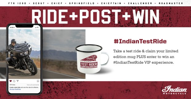 Indian Motorcycle announces a unique Test Ride competition