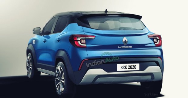 Renault Kiger Rear Quarter Rendered - Here's How It Could Look Like