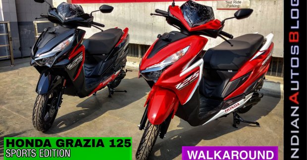 Honda Grazia 125 Sports Edition Detailed in Walkaround Video