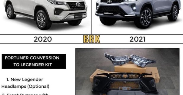 Toyota Fortuner to Fortuner Legender Conversion Kits Now Out