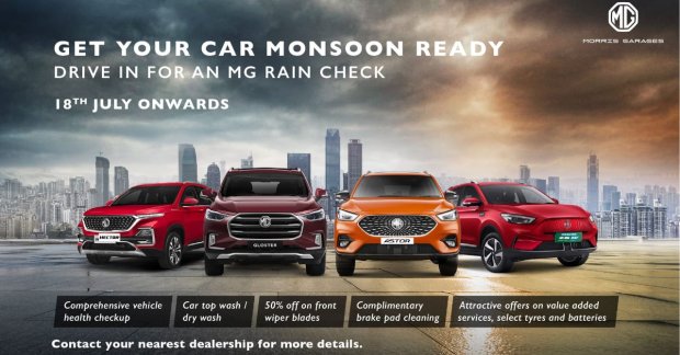 MG Motor Launches MG Rain Check Nationwide Monsoon Service Camp