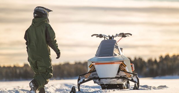 World’s First-Ever Fully-Electric Snowmobile!