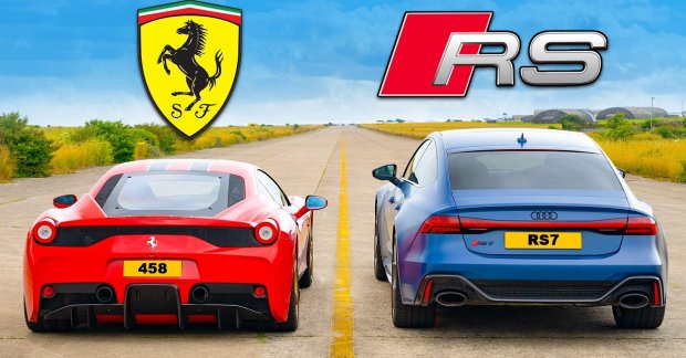 Quarter-Mile Clash: Audi RS7 Stuns Ferrari 458 Speciale on the Strip