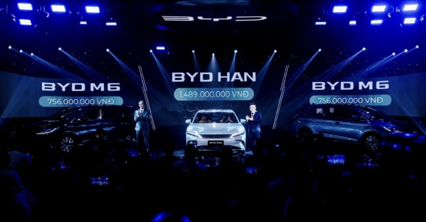 BYD Han EV and BYD M6 Electric MPV Launched in Vietnam